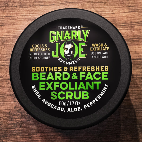 Gnarly Joe® Revitalising Beard and Face Exfoliant Scrub